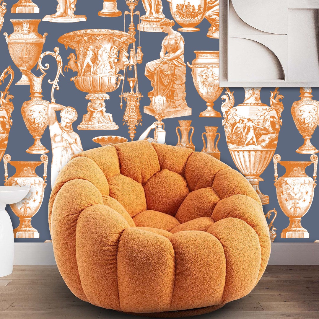 Statue Wallpaper Mural, Peel & Stick Wallpaper, Greek Wallpaper, Roman ...