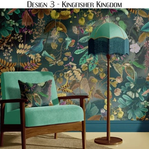 Botanical Wallpaper Samples Removable Wallpaper Sample Peel & Stick ...