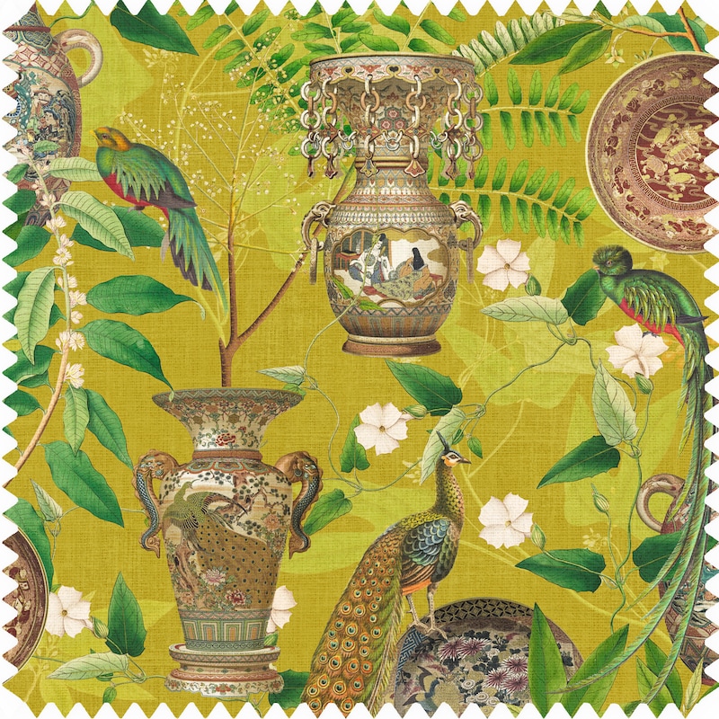 Chinoiserie Fabric - Etsy