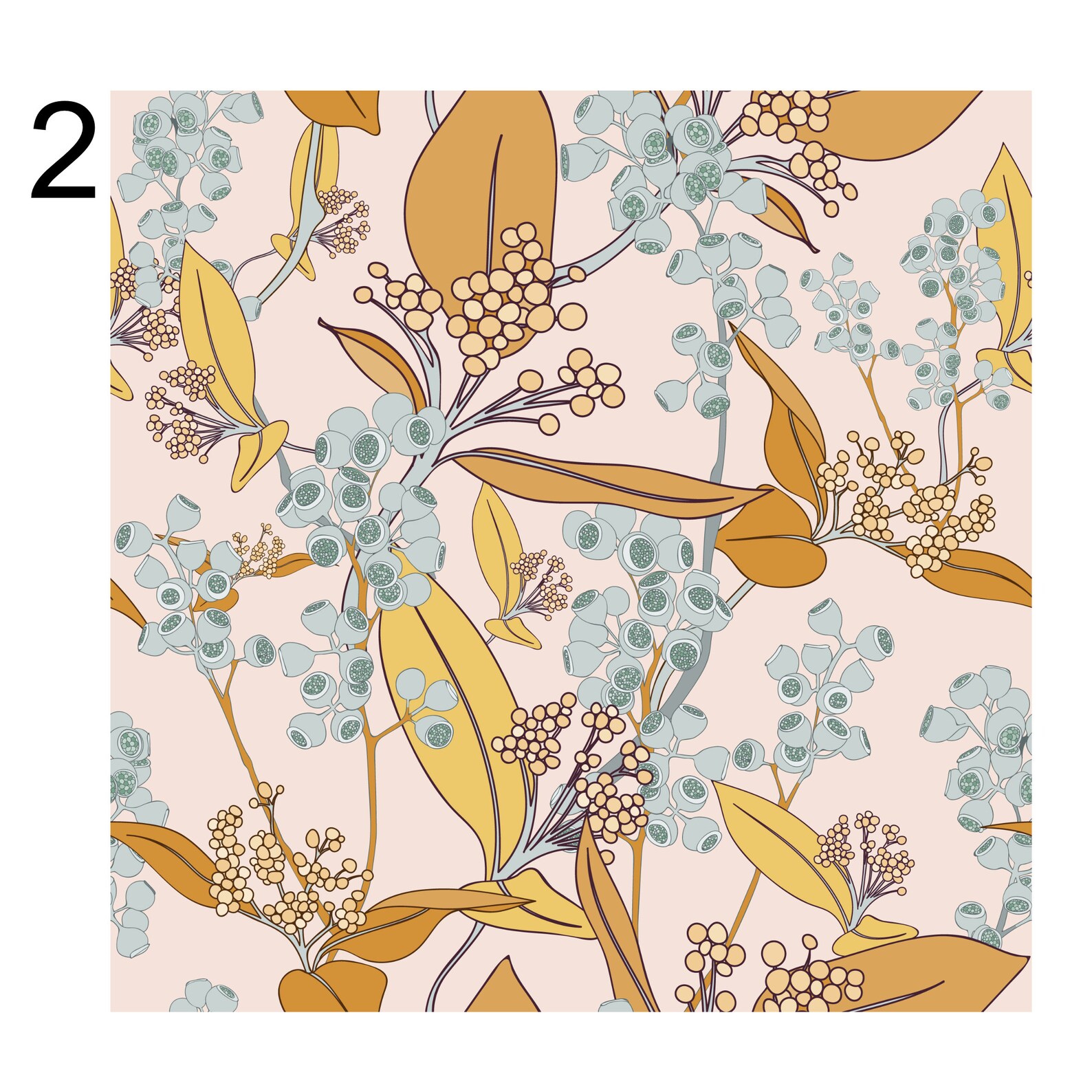 Romantic Floral Ceramic Coasters Pattern Tile Contemporary - Etsy UK