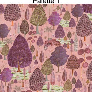 Indian 'pichwai' Trees Wallpaper, Peel & Stick Wallpaper, Traditional ...