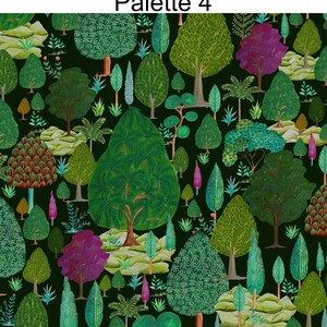 Indian 'pichwai' Trees Wallpaper, Peel & Stick Wallpaper, Traditional ...