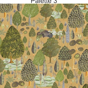 Indian 'pichwai' Trees Wallpaper, Peel & Stick Wallpaper, Traditional ...