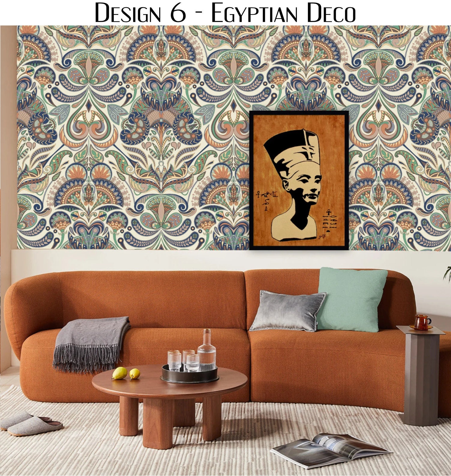 Art Deco Wallpaper Samples | Geometric Wallpaper Sample | Removable ...
