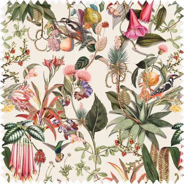 Botanical Fabric - Etsy