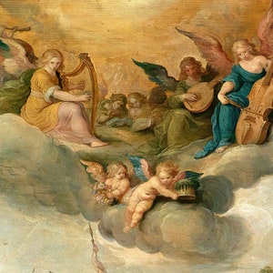 Heaven, Earth and Hell Mural, Peel & Stick and Traditional Wallpaper ...