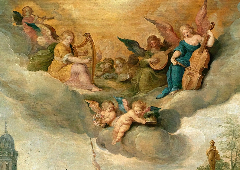 Heaven, Earth and Hell Mural, Peel & Stick and Traditional Wallpaper ...