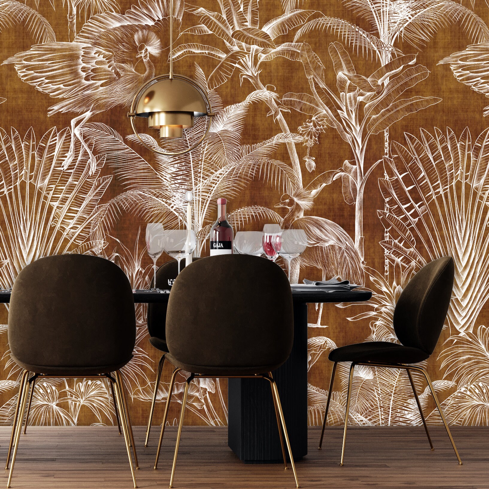 Sumatra Tropical Jungle Wallpaper, Peel & Stick Wallpaper and ...