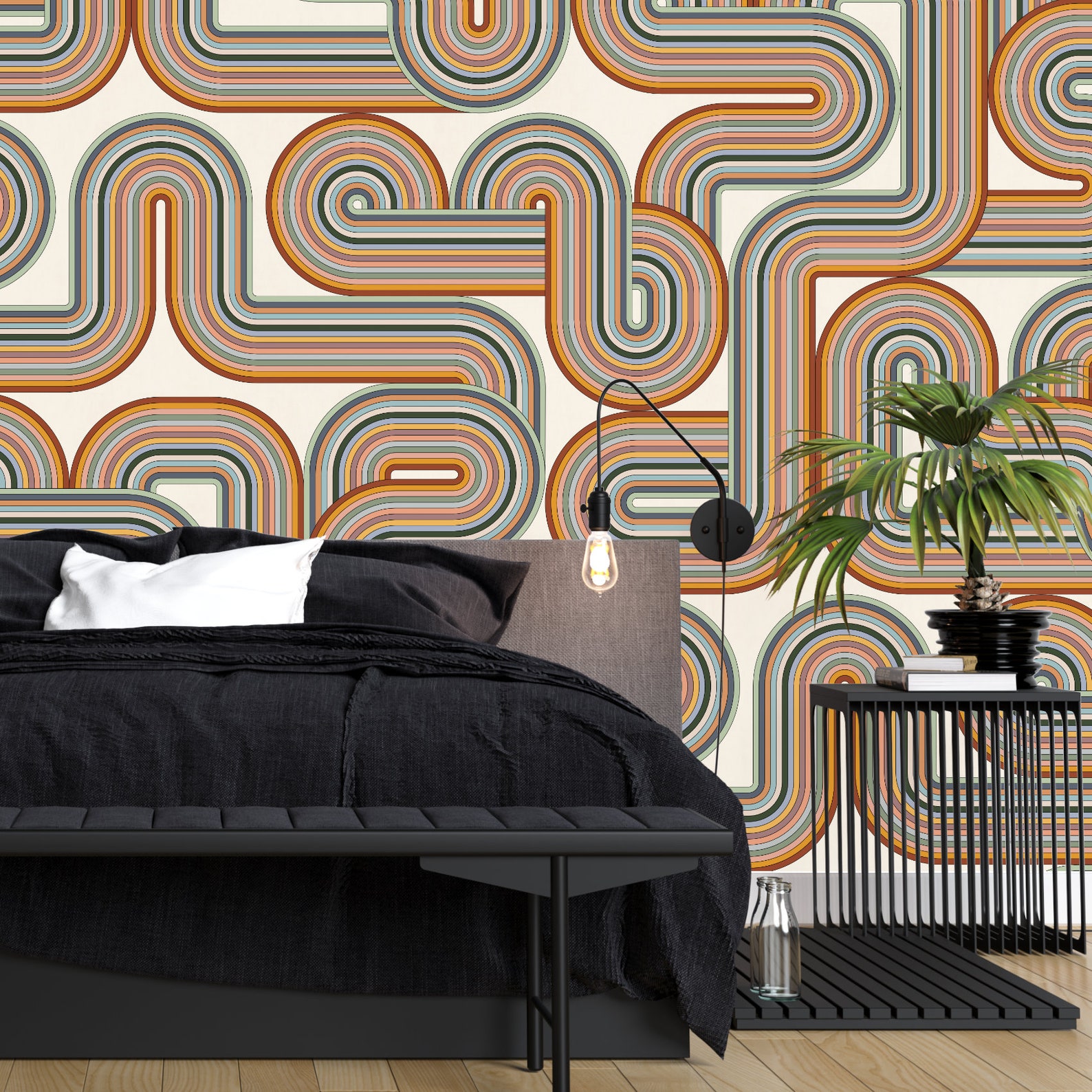 Loop De Loop Wallpaper Mural, Peel & Stick and Traditional Wallpaper ...