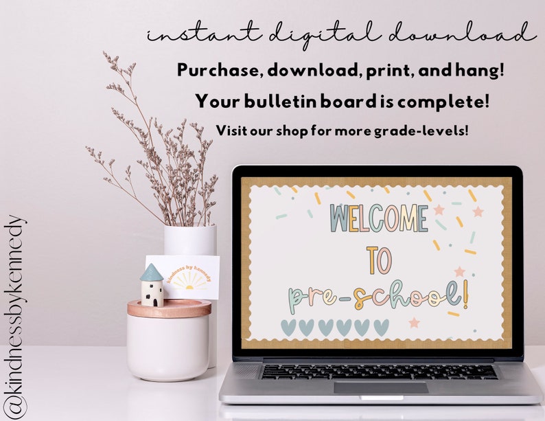 Modern Calm Welcome to Pre-school Bulletin Board - Etsy