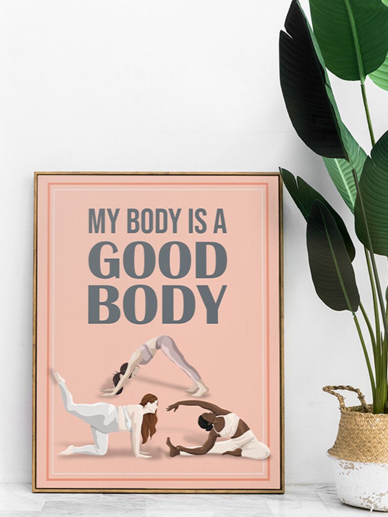 Body Positive Art Be Kind to Your Mind Preppy Dorm Decor - Etsy