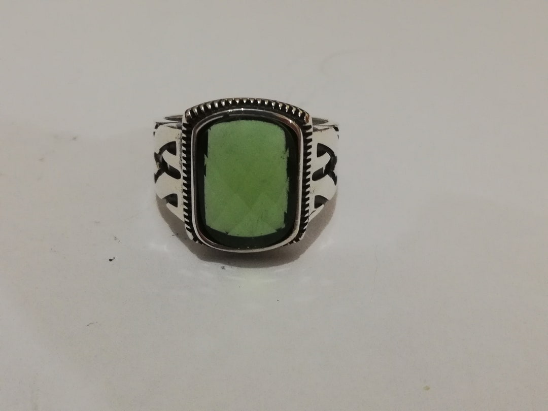 Handmade Sultanit MENS Ring,925 Sterling Silver, Color Changing,turkish ...