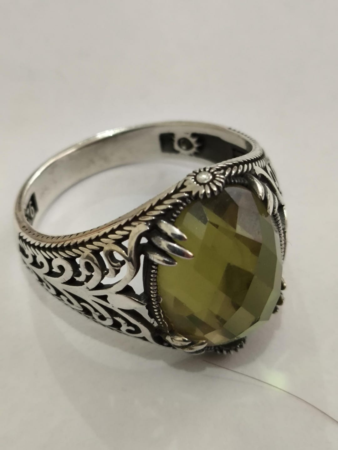Handmade Sultanit MENS Ring,925 Sterling Silver, Color Changing,turkish ...