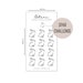 6-part Index for Ring Planner side Tabs Transparent A5, A6, Personal in ...