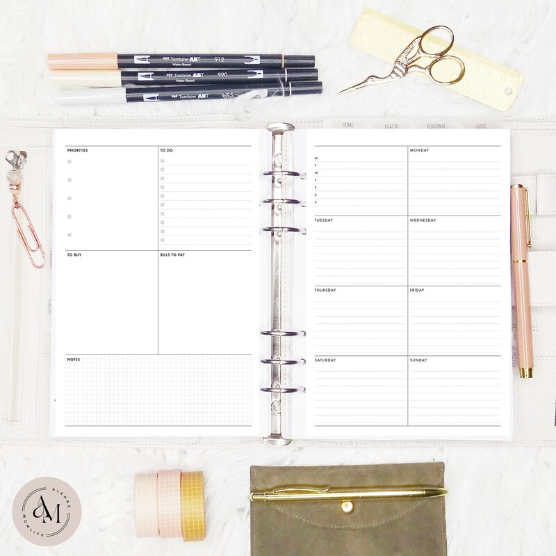 Planner Inserts - Etsy