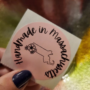 PNG Sticker Download Handmade in Massachusetts Small Business Sticker ...