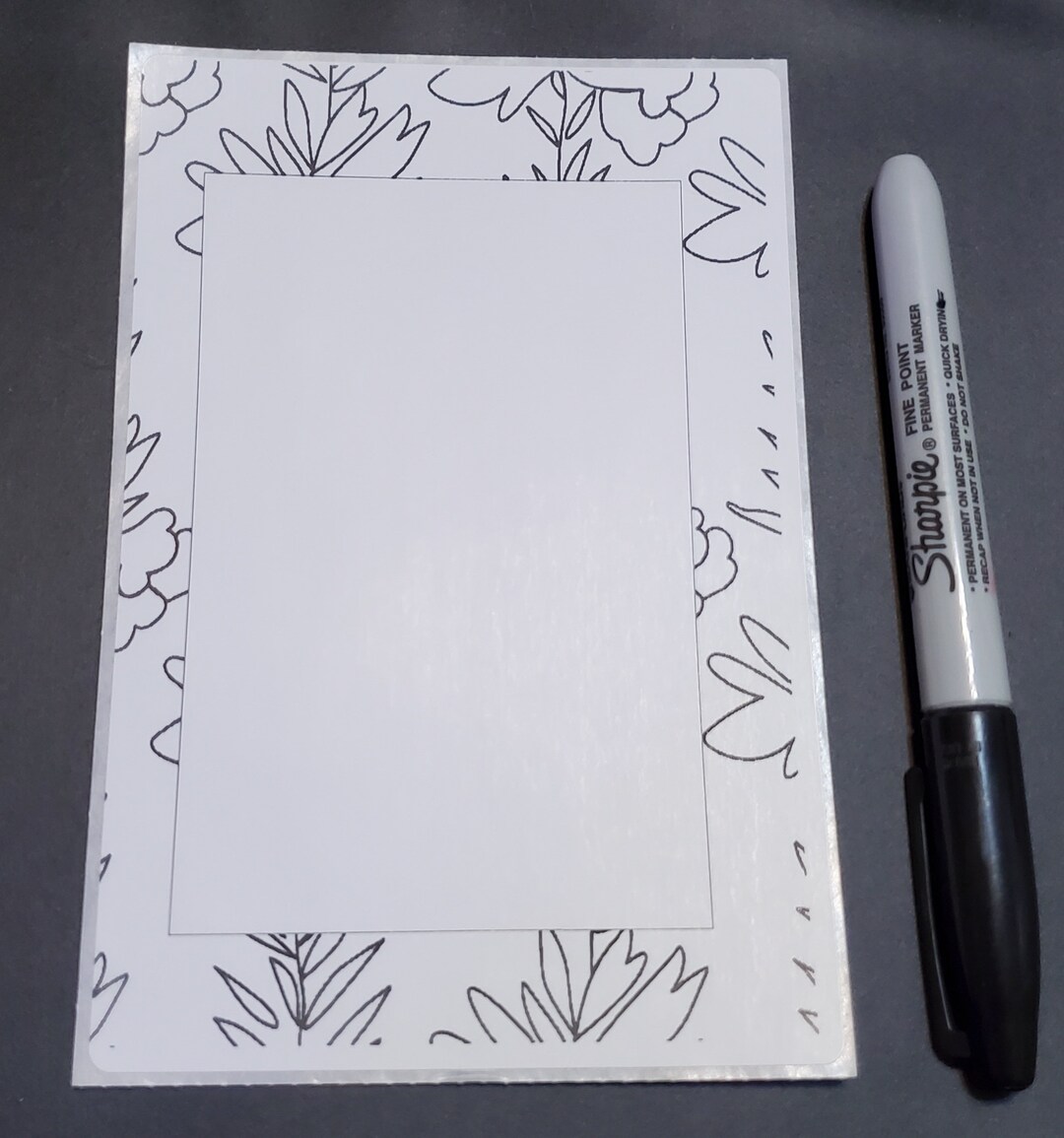 Author Signature Bookplate - Doodle Flower 1 Border - Stack of 20 ...