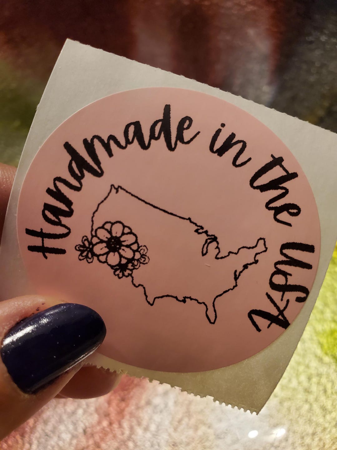 HANDMADE IN (your State) 2-inch Circle Stickers - Stickers for Small ...