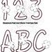 Shamrock Alphabet Four Leaf Clover TTF Font. St. Patrick's Day Font ...
