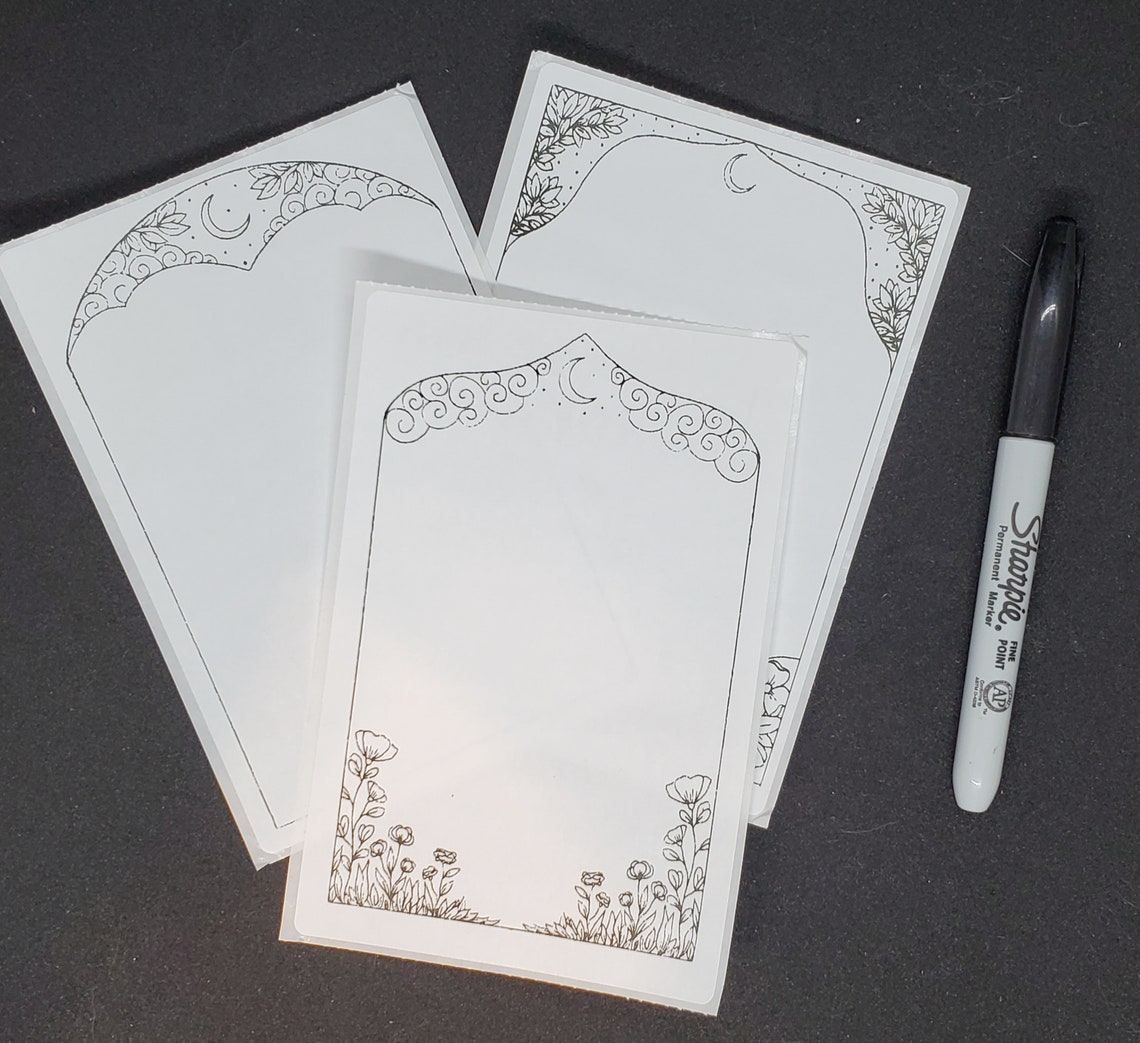 Author Signature Bookplates packages of 20/50/100 Mystical Borders, 3 ...