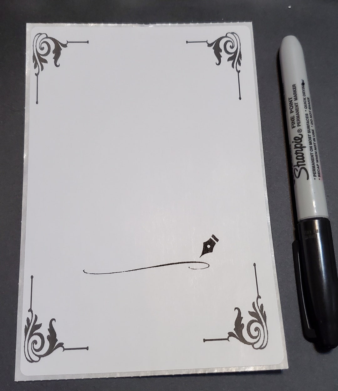 Author Signature Bookplates - Scroll Design - Stack of 20/50/100 ...