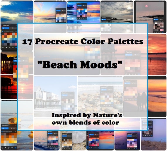 Beach Moods Procreate Color Palette Swatches / 17 Palettes / | Etsy