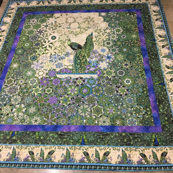 Peacock Quilt - Etsy