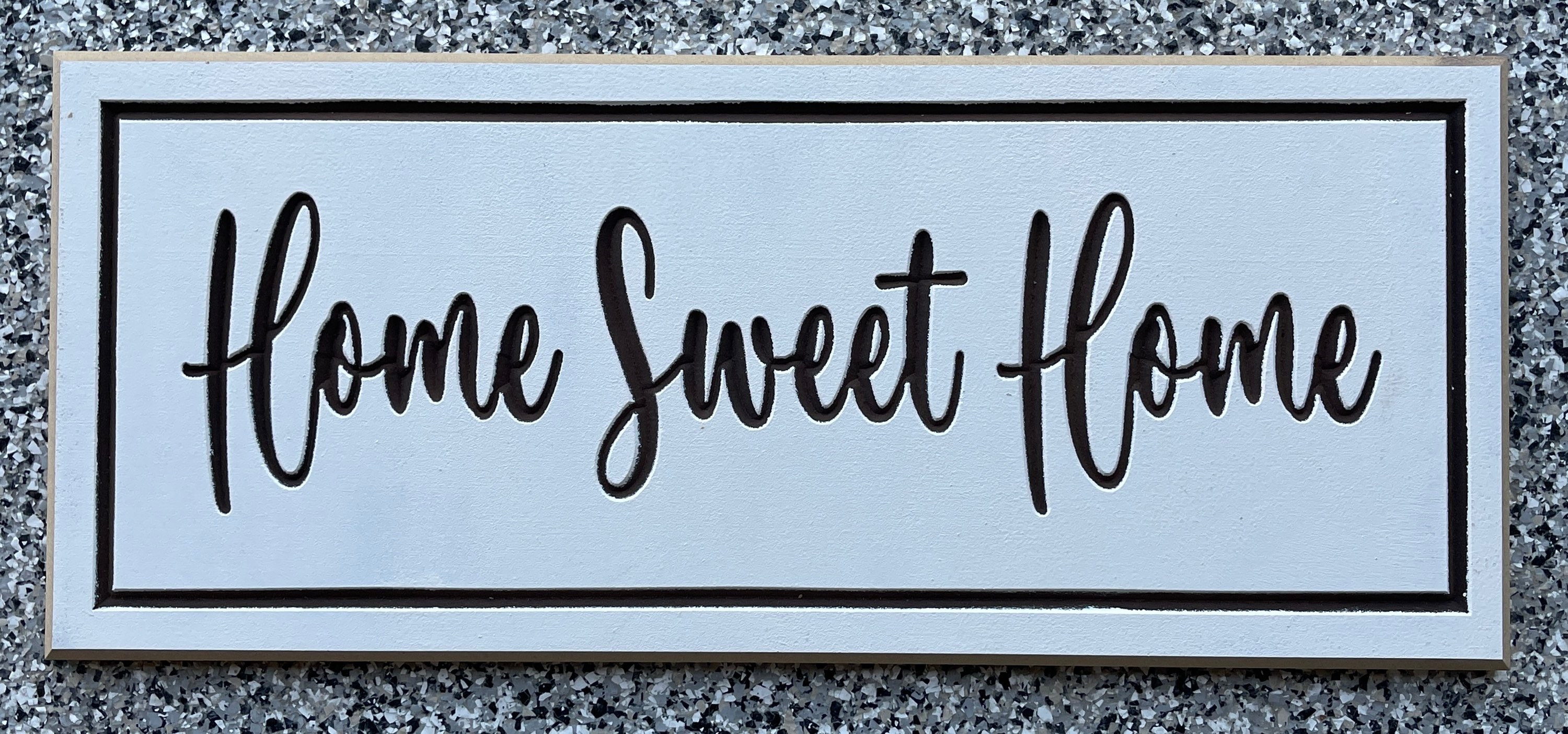 Carved Home Sweet Home Sign - Etsy