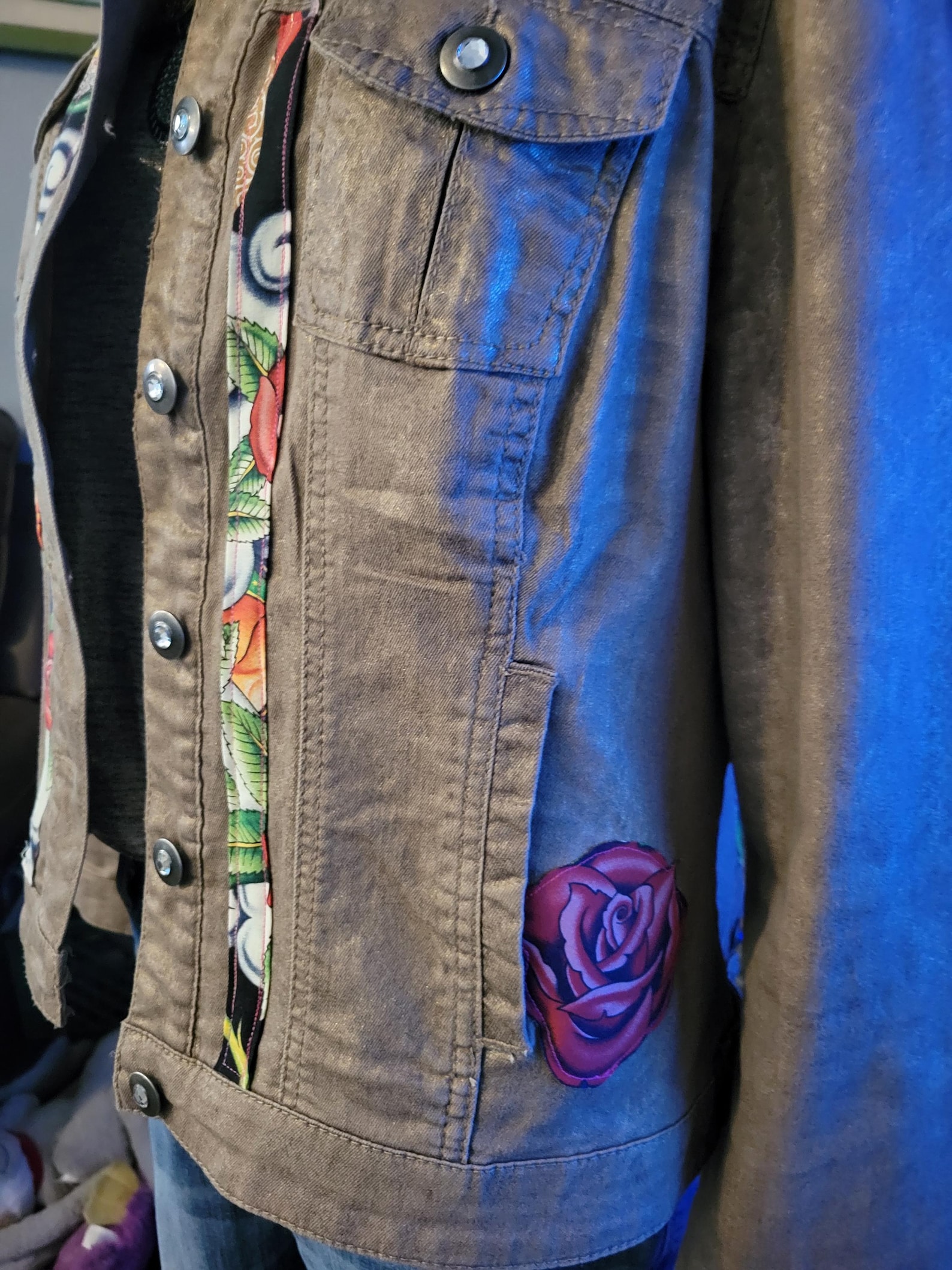 Upcycled Altered Light Weight Bone Gold Thrifted Jacket - Etsy