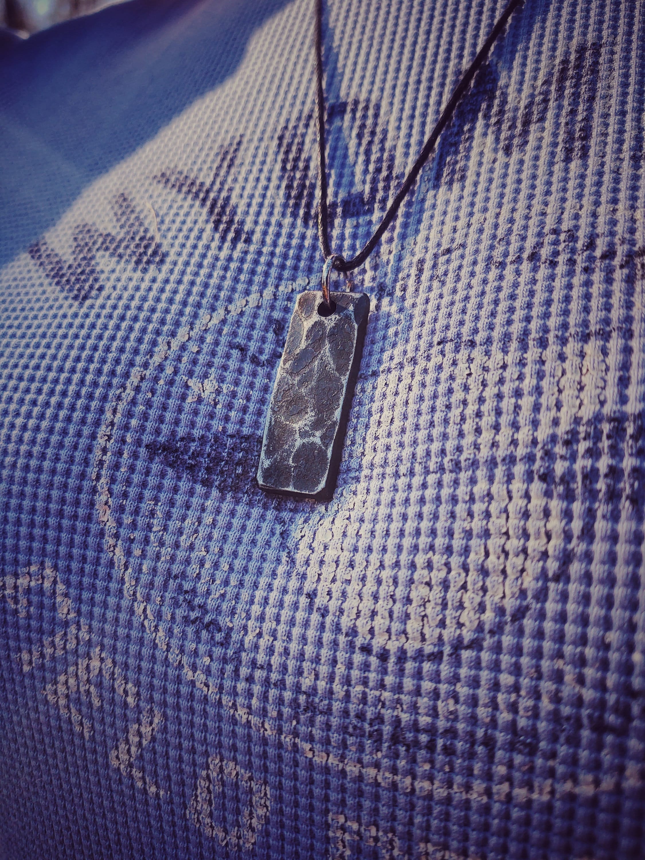 Hand Forged Pendant/hammer Forged Pendant/blacksmith | Etsy