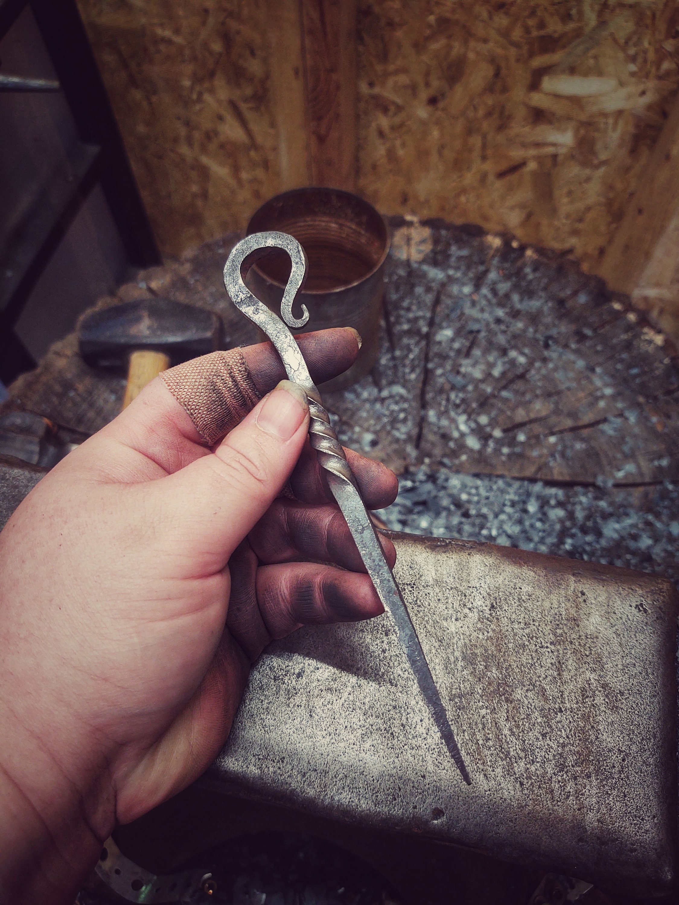 Hand Forged Eating Spike/viking Dinner Spike/eating - Etsy