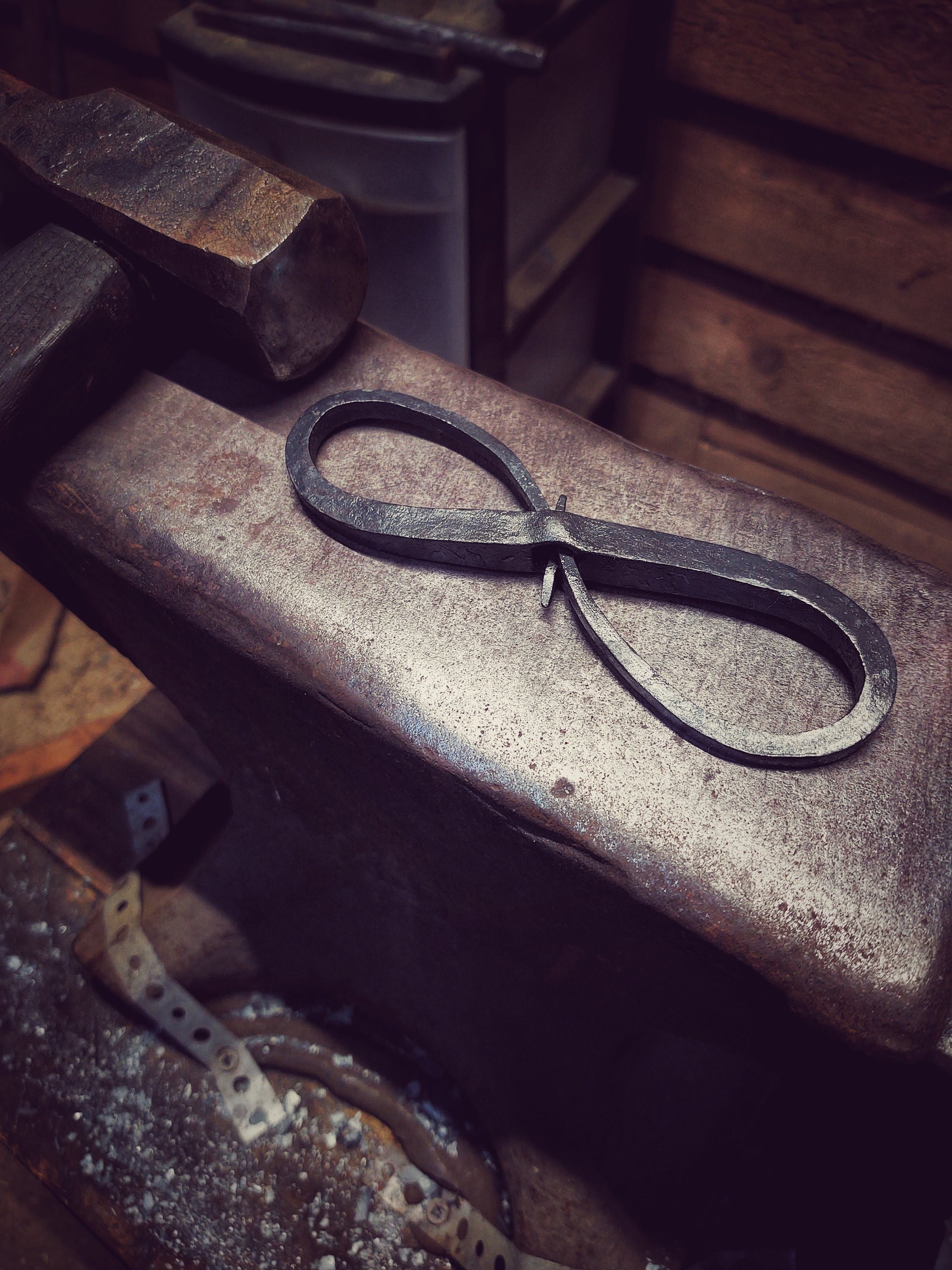 Hand Forged Infinity Symbol/hand Forged Infinity - Etsy
