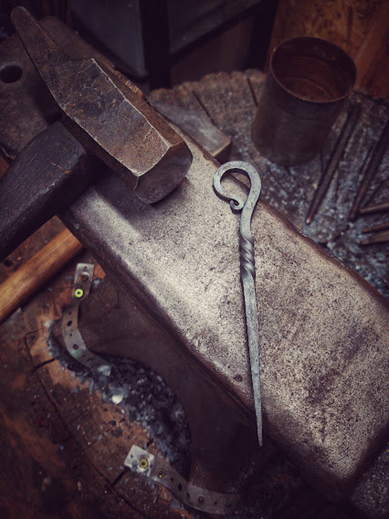 Hand Forged Eating Spike/viking Dinner Spike/eating - Etsy