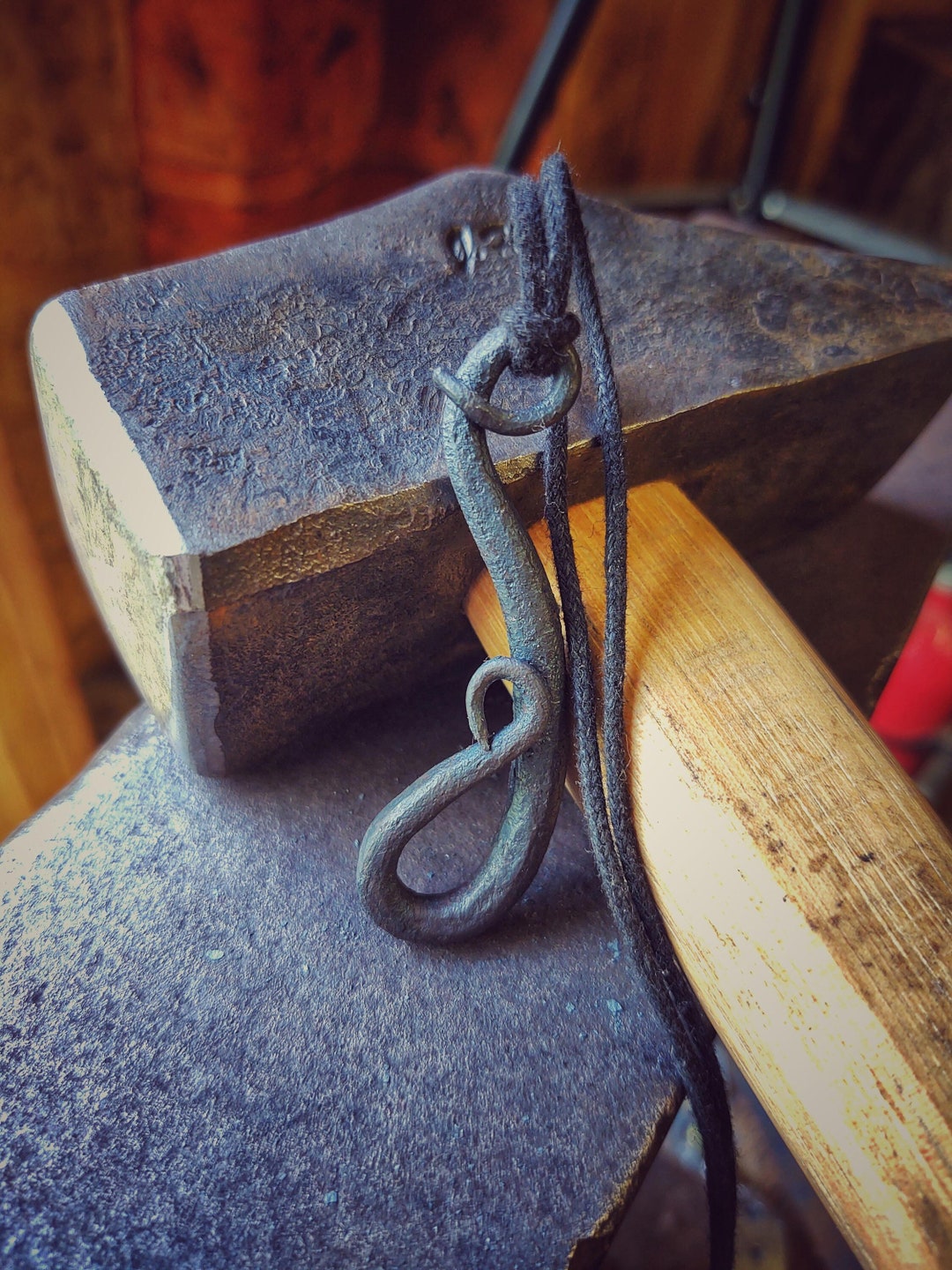 Hand Forged Artsy Pendant/hand Forged Pendant/forged Artistic Pendant ...