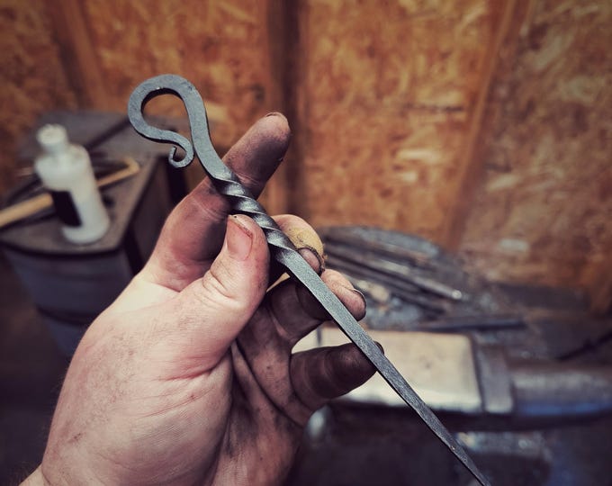 Hand Forged Eating Spike/viking Dinner Spike/eating Spike/medieval Fork ...