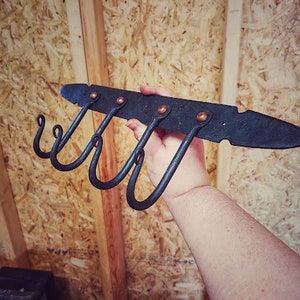 Hand Forged Key Rack/hand Forged Jewelry Rack/hand Forged Home Decor ...