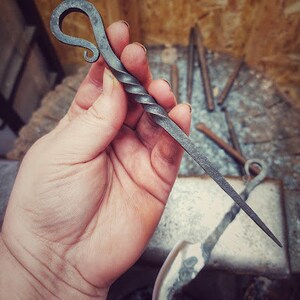Hand Forged Eating Spike/viking Dinner Spike/eating Spike/medieval Fork ...