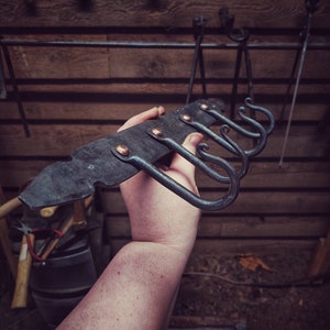 Hand Forged Key Rack/hand Forged Jewelry Rack/hand Forged Home - Etsy