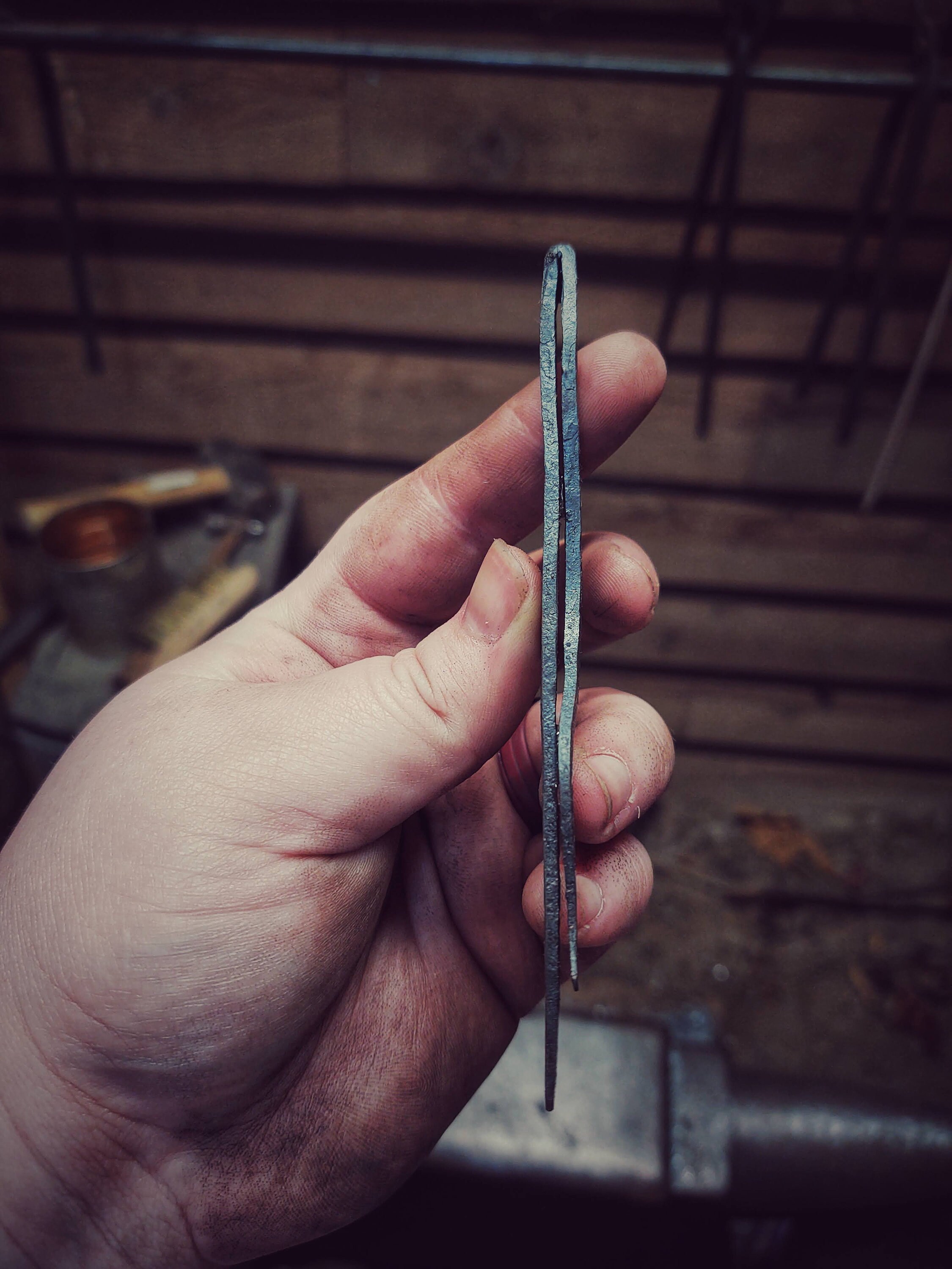 Hand Forged Bookmark/Hand Forged Iron Bookmark/Metal Bookmark | Etsy