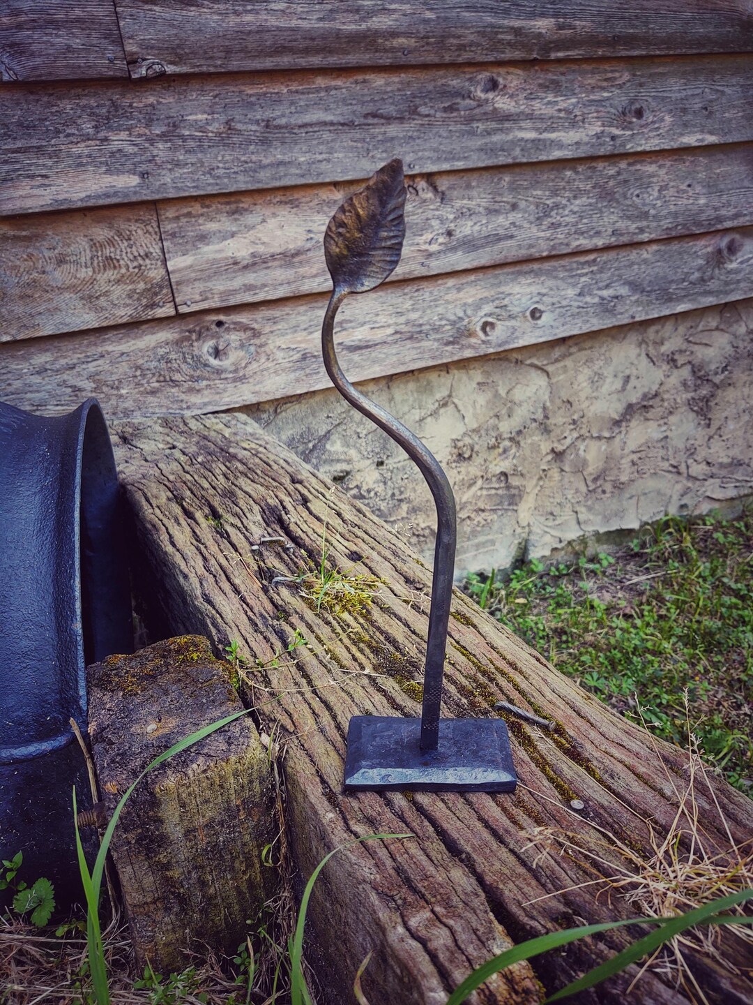 Hand Forged Leaf Sculpture/leaf Sculpture/forged Sculpture/leaf Decor ...