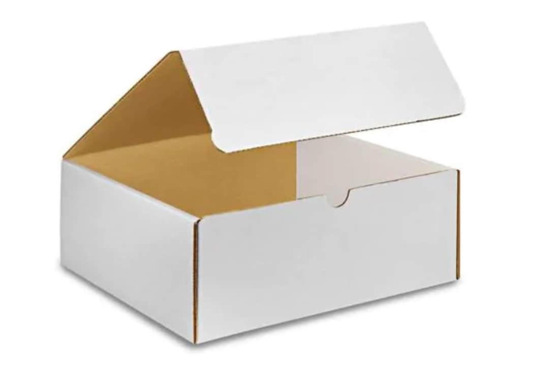 10x10x4 White Mailer Cardboard Shipping Boxes Packing Box 250 Pk - Etsy