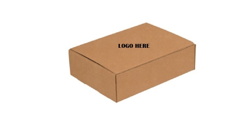 9x7-1/2x3 Kraft Mailer 2 Sided Custom Printed Cardboard Shipping Boxes ...