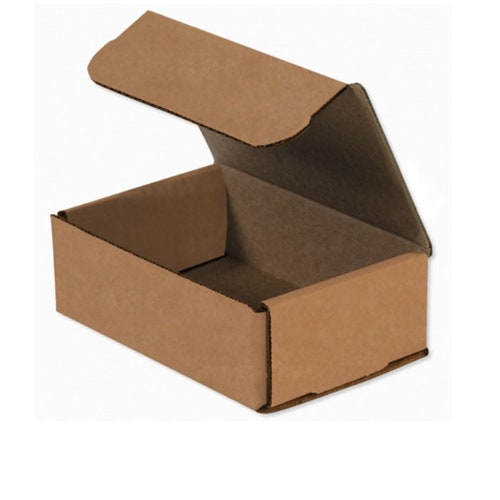 9x7-1/2x3 Kraft Mailer Plain Kraft Cardboard Shipping Boxes - Etsy