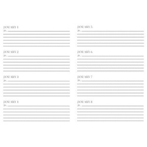 One Line a Day Digital Printable Journal Goal Setting Planner - Etsy