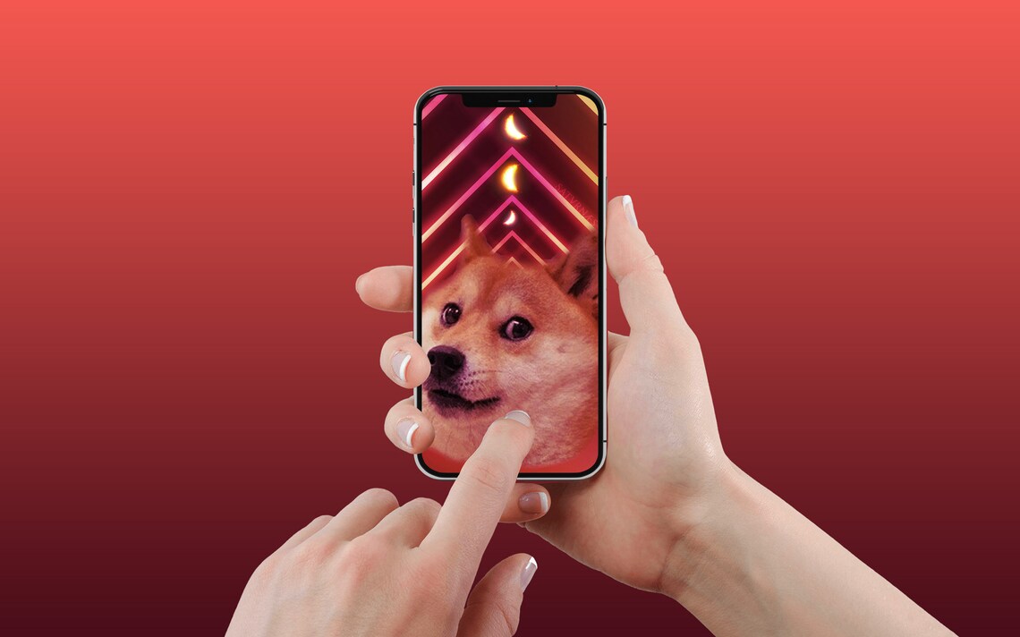 Doge Dogecoin Downloadable Phone Wallpaper | Etsy