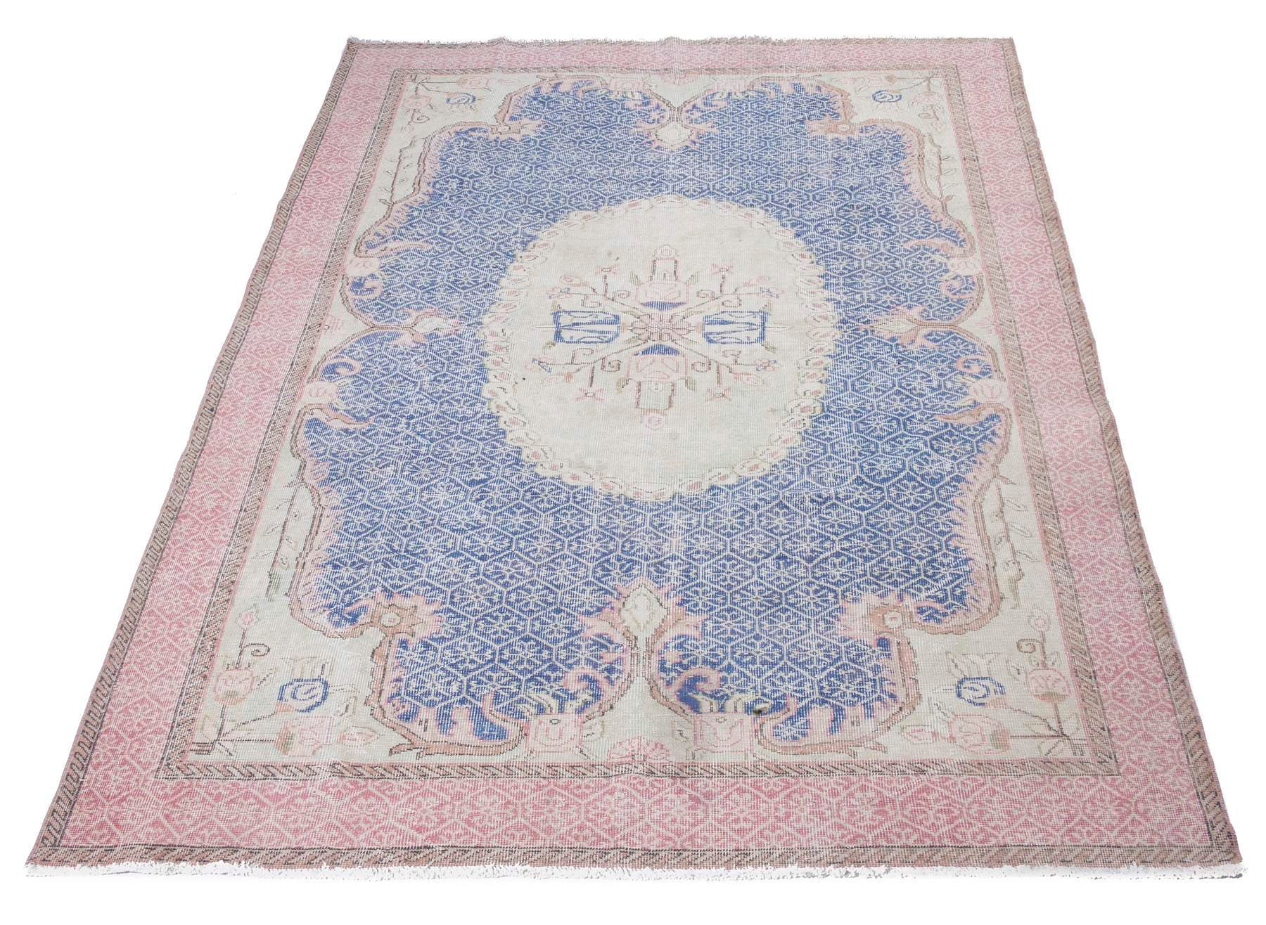 Vintage One of a Kind Oushak Rug 6.8 X 10.3 Ft - Etsy