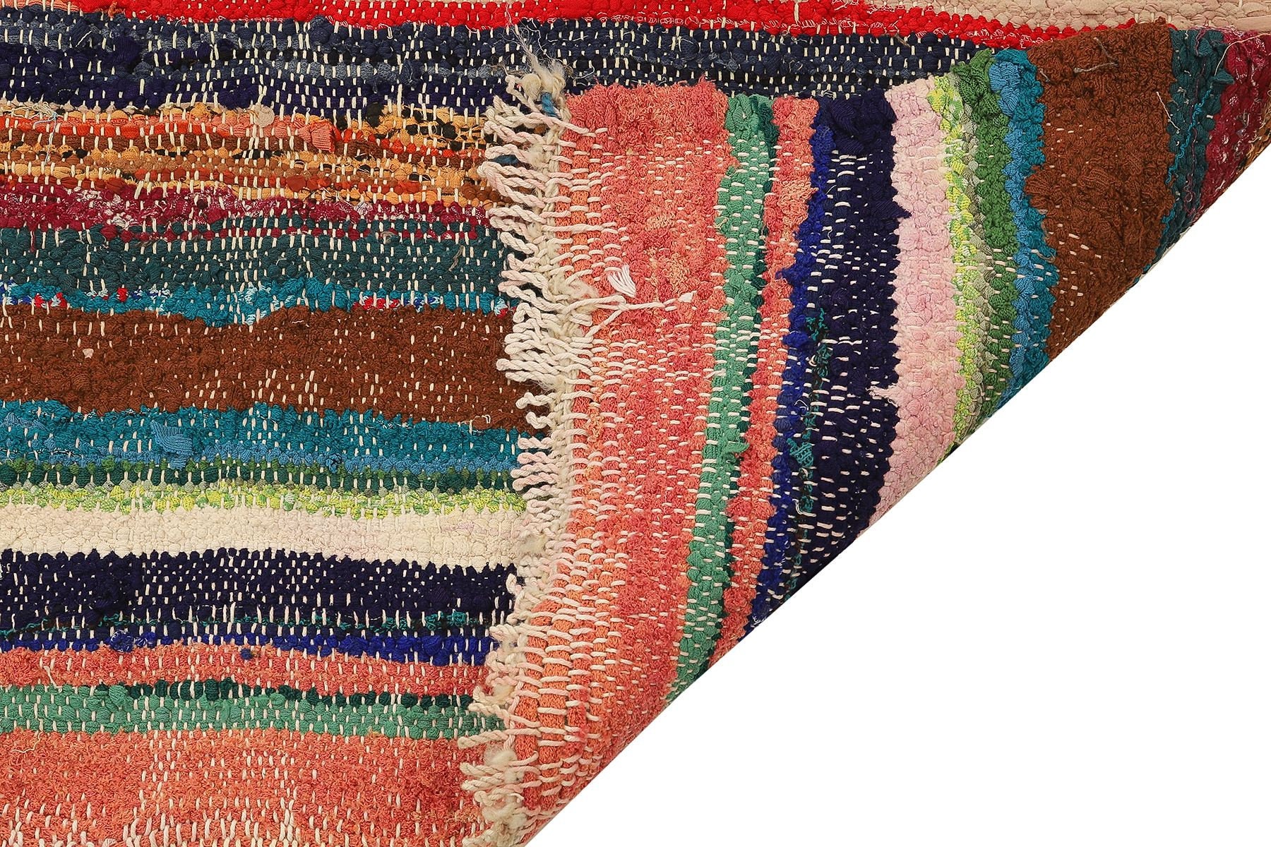 Striped Vintage Colorful Rag Kilim Rug 5.7 X 10.0 - Etsy
