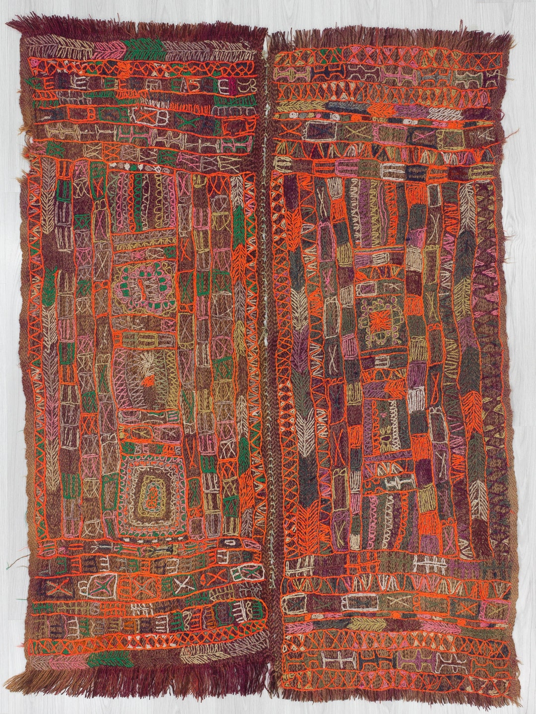 Vintage Wool North Iraq Kilim Rug 4.6 X 6.2 Ft - Etsy