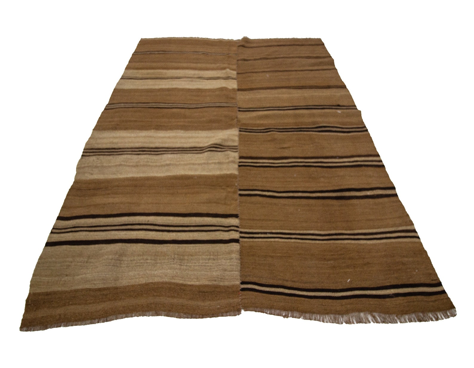 Natural Vintage Brown Kilim Rug - 5.3 X 6.7 - Etsy