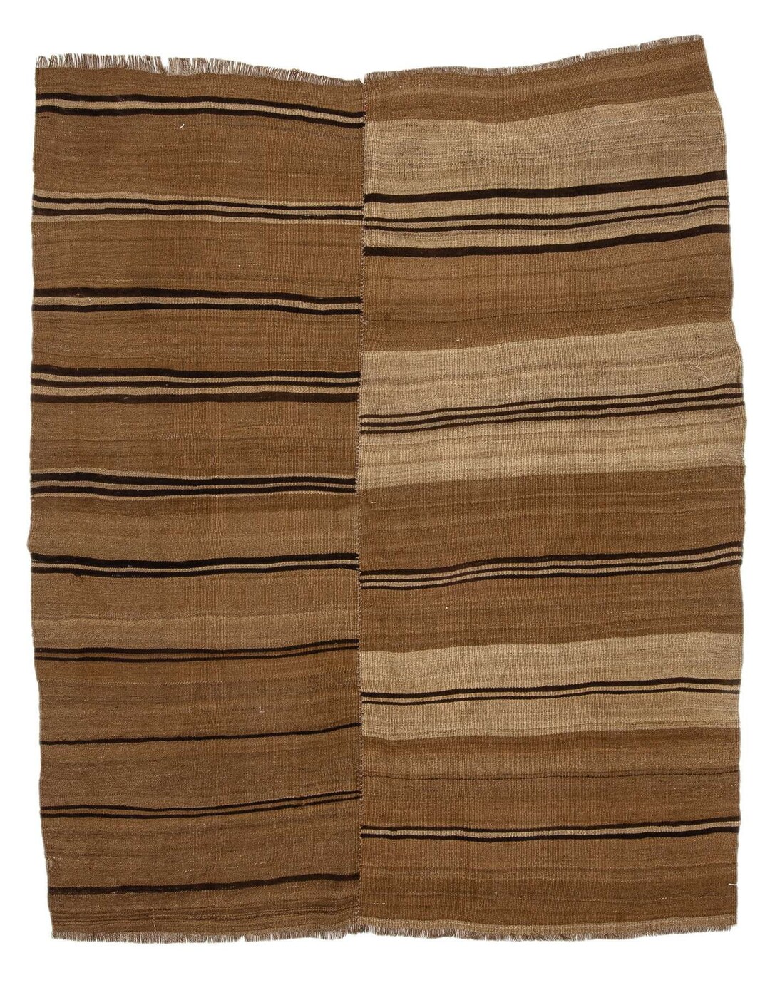 Natural Vintage Brown Kilim Rug - 5.3 X 6.7 - Etsy